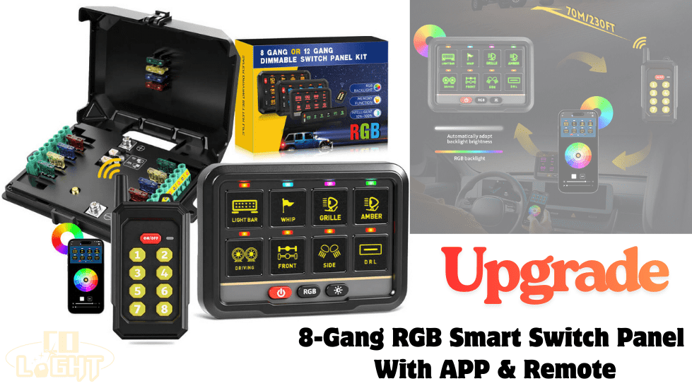 New 8-Gang RGB Smart Switch Panel: Total Control with App & Remote