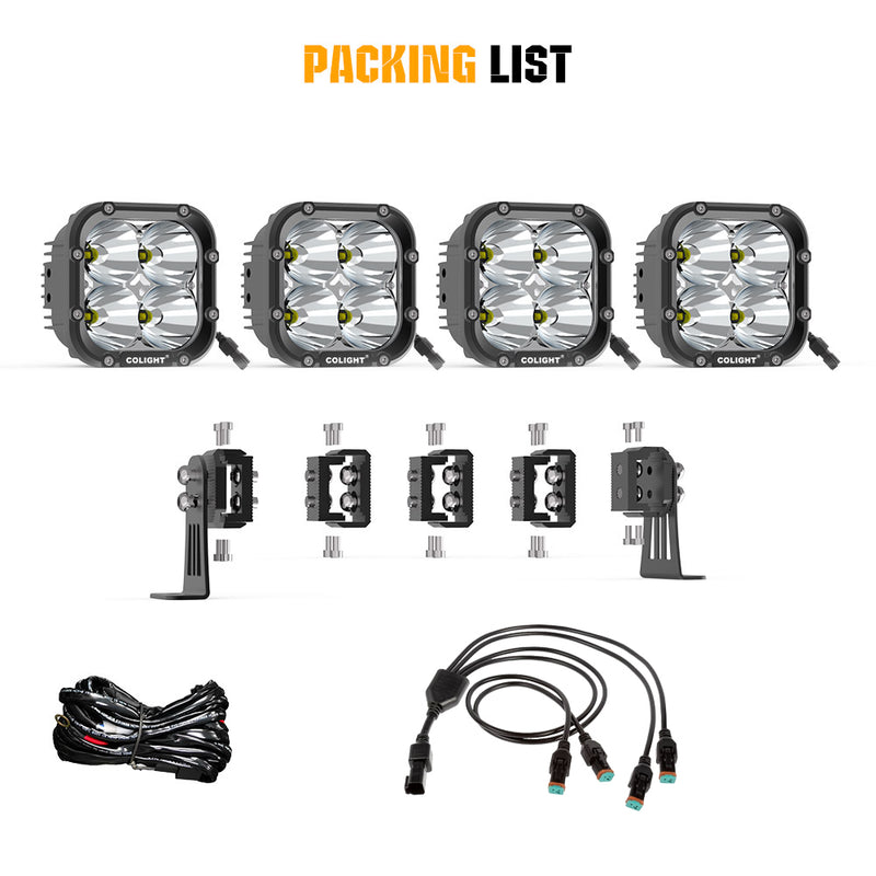 COLIGHT 22-32inch Cube4 Series LED Square Driving Linkable Light Bar